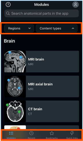 Where to find the e-Anatomy modules? – IMAIOS Help Center