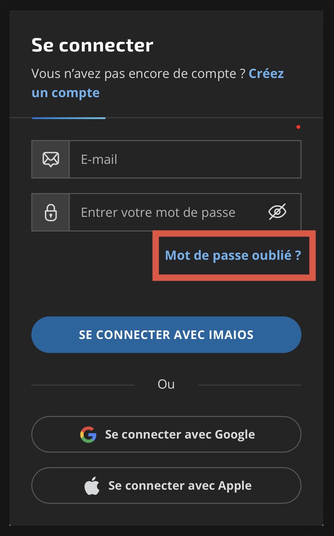 I registered using Google/Apple login but I don’t know my password ...
